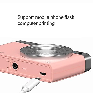 Digital Camera, HD Digital Camera Built in Fill Light 16X Zoom Antishaking Plastic for Outdoor (Pink)