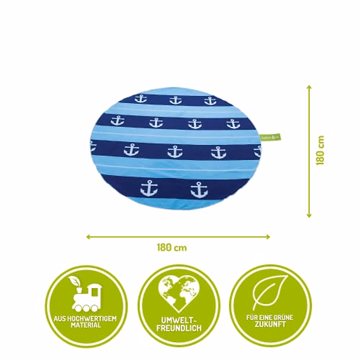 EverEarth E Lite Waterproof Beach Blanket & Kiddie Pool, Blue