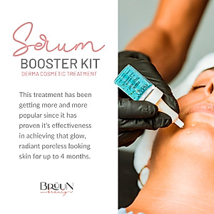 BRÜUN Serum Treatment set of 12 Vials for Spa – A Booster kit for skin care to use with Derma Pens and rollers for fresh look and lasting results