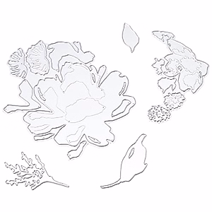 Sizzix Thinlits Die Set 5PK Brushstroke Flowers #3 by Tim Holtz, 665360