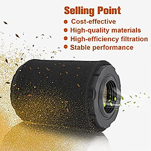 Butom 796031 Air Filter for Briggs and Stratton 591334 594201 590825 D140 D110 D130 Husqvarna YTH22V46 YTH24V48 YTA22V46 YTH24V54 YTA24V48 Lawn Tractor 2Pack