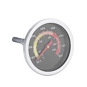 10-425? BBQ Stainless Steel Thermometer Bimetal Oven Thermometer 50~800? Temperature Gauge for Barbecue Cooking