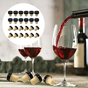 Wine Bottle Cork Stopper, 24Pcs T-shaped Stopper Cork Wine Stopper Bottle Stoppers Reusable Wine Bottle Stopper Sealing Plug Bottle Cap for Wine Beer Bottles DIY Craft