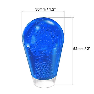 uxcell Ellipse Oval Joystick Head Rocker Ball Top Handle Arcade Game Replacement Red Blue