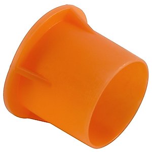Caplugs QPZ5-1Q1 Plastic Sleeve Cap for Tube Ends. to Cap Thread Size 5/8" PZC-5-1, PE-LD, to Cap Thread Size 5/8", Orange (Pack of 1500)