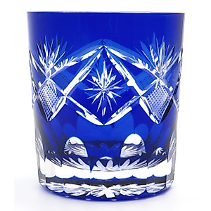 Sumida Edo Kirikokan TO-402 Edo Kiriko Old Glass Bright Fish (Indigo)