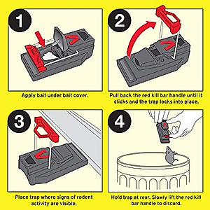 Victor M123SSR Quick-Kill Easy Set Mouse Trap - 6 Reusable Mouse Traps