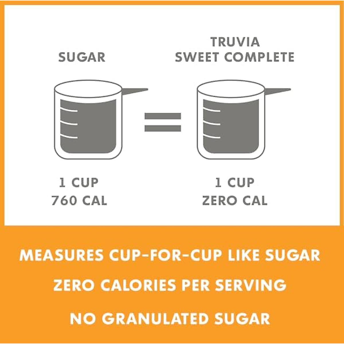 Truvia Sweet Complete Granulated All-Purpose Calorie-Free Sweetener from the Stevia Leaf, 16 oz Bag (Pack of 1)