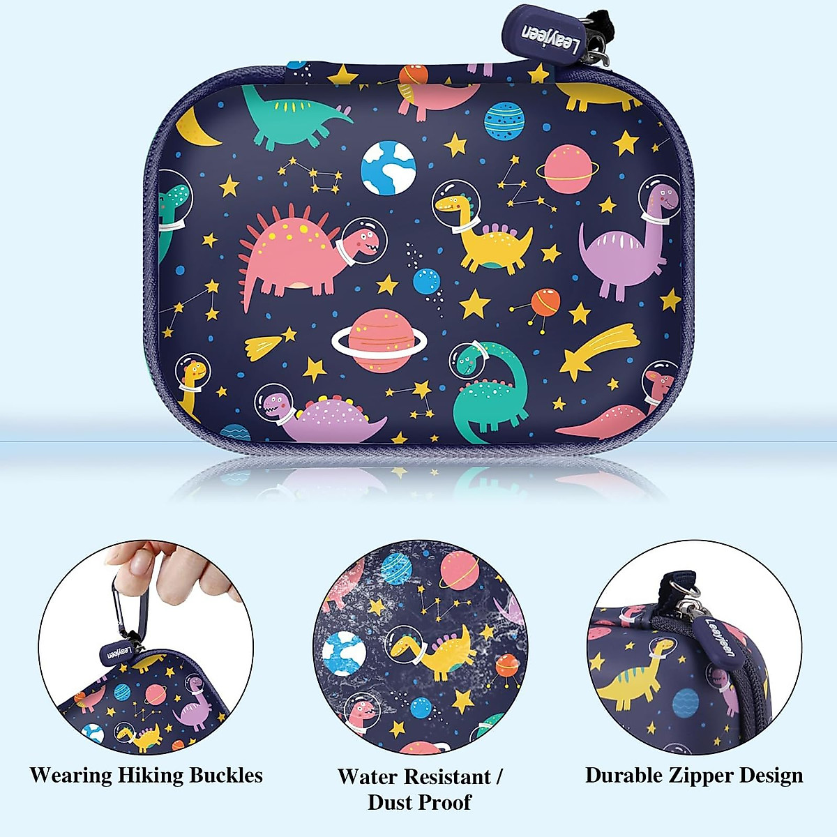 Leayjeen Kids Camera Case Compatible with Seckton/GKTZ/OZMI/HANGRUI/VATENIC/Langwolf and More Kid Toddler Digital Cameras Toys for Birthday Boys Girls Gifts (Case Only)…