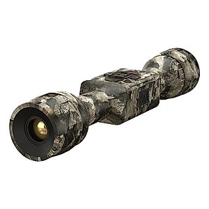 ATN MossyOak Thor LT Ultra Light Thermal Hunting Camouflage Scope w/ 60Hz Thermal Sensor, One Shot Zero, 10hrs+ Battery Power (160x120, 4-8x Elements Terra)