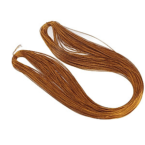 QANYEGN 5 Pack Metallic Thread, Metal Embroidery Thread Tag Wire, Embroidery Thread Set Suitable for Embroidery, Bracelet Making and Jewelry Crafts, 100 Yards per Pack(ld)