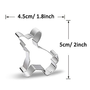 WJSYSHOP Chihuahua Dog Cookie Cutter - F