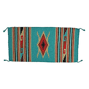 Onyx Arrow Southwest Area Rug, 20 x 40 Inches, Eagle Eye, Green/Tan