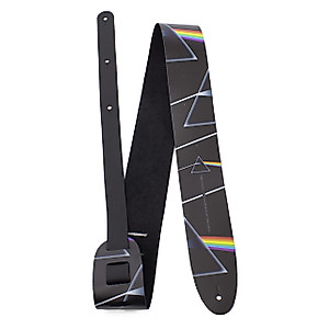 Perri's Leathers, Official Pink Floyd Licenced Leather Guitar Strap, Direct to Leather Series, Anti-Slip, Adjustable from 42.5" to 56" Inch, Compatible w/All Button Lock Systems