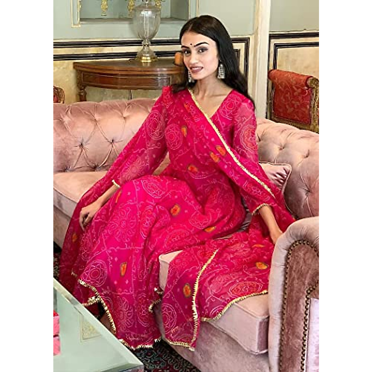 Elina fashion Indian Kurti for Womens With Pant & Dupatta | Rayon Printed Partywear Kurta & Kurtis Tops