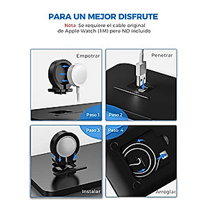 Wireless Charger 15W, 2 in 1 Wireless Charging Station, Fast Wireless Charger for iPhone 13 12 11 Pro Max X XS/iWatch Series, Fast Qi Wireless Charger Dock Station(Adapter Include)
