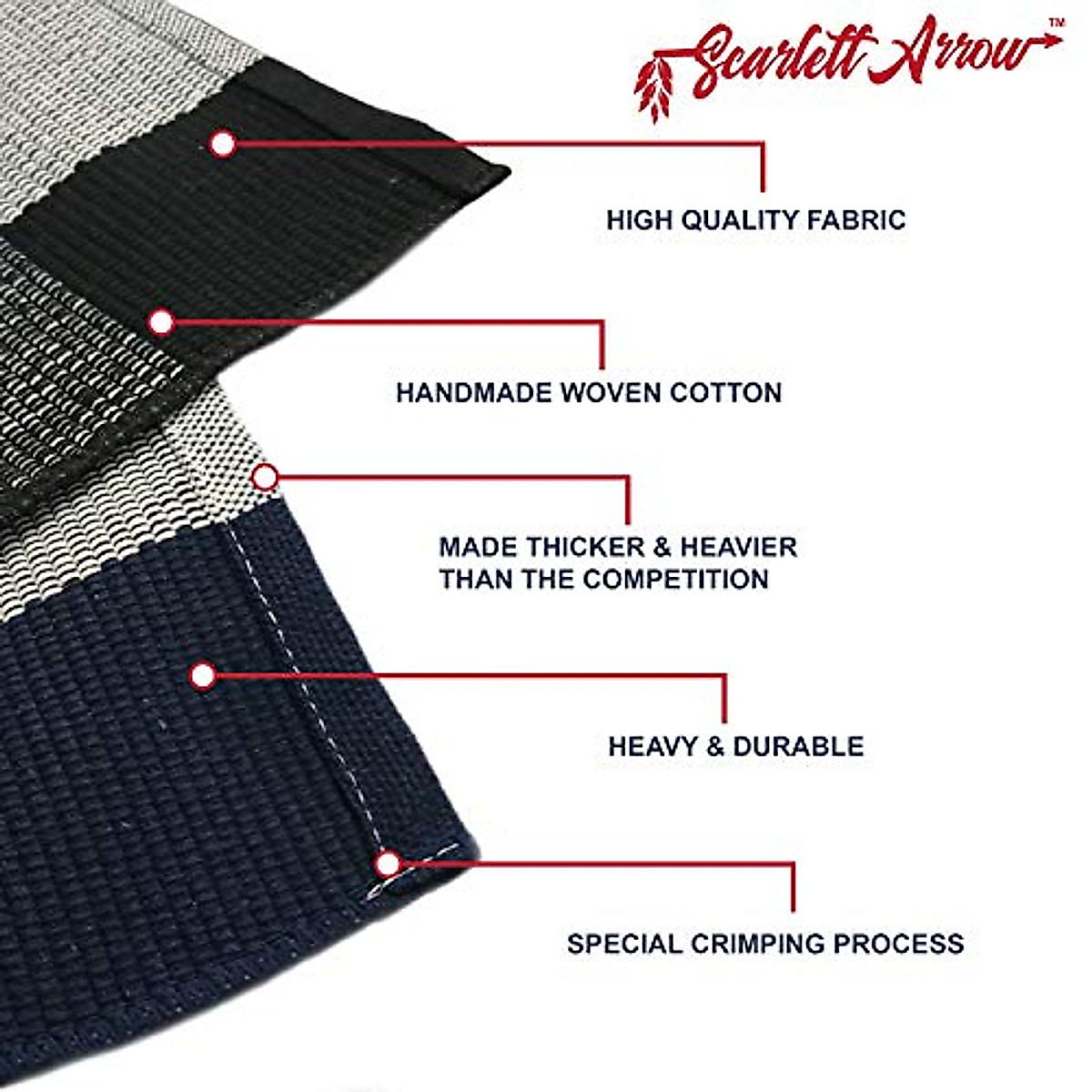 Buffalo Plaid Rug 28" x 43" - Indoor/Outdoor Black and White Checkered Rug - Area Rugs for Layered Door Mats Washable Carpet for Porch/Kitchen/Farmhouse - Washable Thick Plaid Hand-Woven Fabric