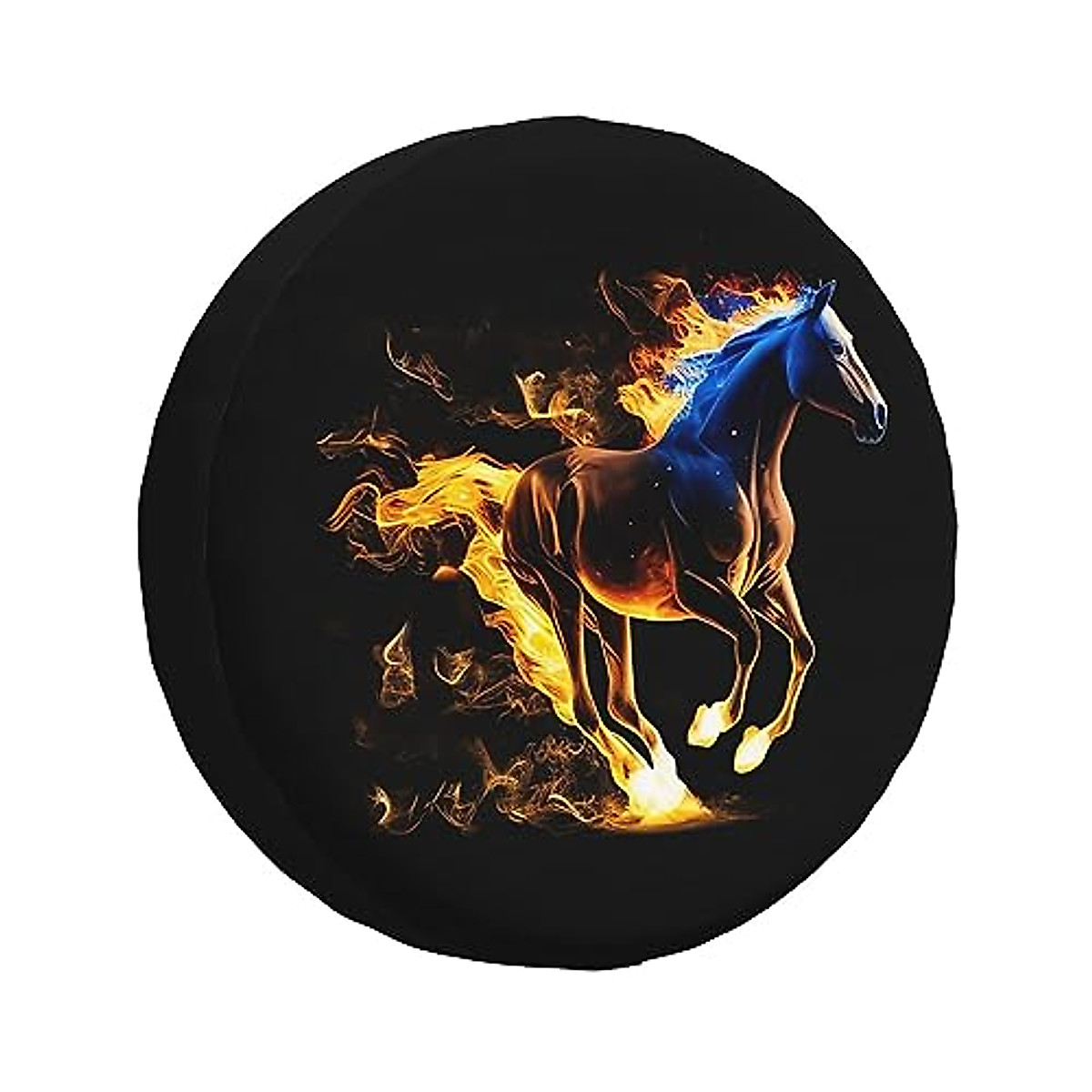 Art Horse Spare Tire Cover - Horse Funny Rv Tire Covers Wheel Protector Covers Universal Fits for Truck SUV Trailer Camping, 14 inch