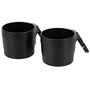 Diono XL Car Seat Cup Holders for Radian and Everett Car Seats, Pack of 2 Cup Holders, Black