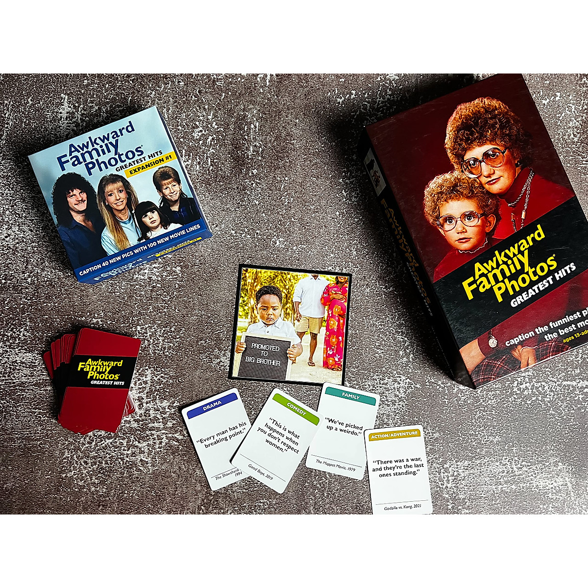 All Things Equal, Inc. AWKWARD FAMILY PHOTOS GREATEST HITS: EXPANSION #1 GAME (Caption new hilarious pics with new memorable movie lines)