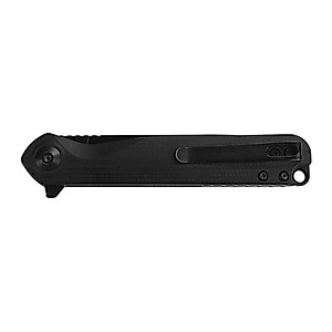 XIPHIAS Flipper Folding Pocket knife, D2 Blade G10 Handle XBJ2201 (Black)