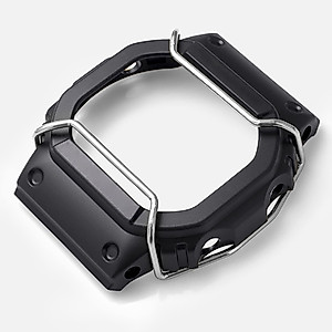 Mikikit Steel Screen Scratch Watch Bumper Wristwatch Sports Anti- Protectors Compatible Guard Anti-scratch Stainless for Case Accessories Wire Protector G- Metal with