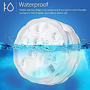 Shangyuan Boat Lights Wireless, Battery Powered Operated Marine Led Interior Light for Boat Deck Courtesy Light, for Fishing Pontoon Sailboat Kayak, Remote Control Multi Color Changing, RGB, 6PCS