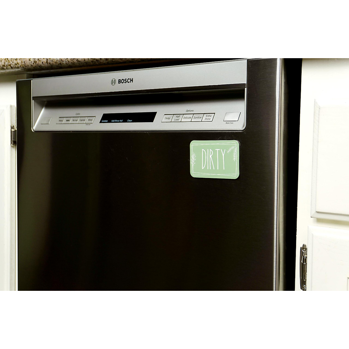 Double-Sided Dishwasher Magnet Clean Dirty Sign, Clean and Dirty Magnet for Dishwasher, Dirty or Clean Magnetic Signs, Clean/Dirty for Stainless Steel Decor, Dish Washer Sign Magnet