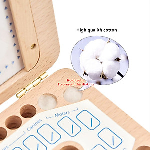 Baby Tooth Keepsake Box,Tooth Fairy Box,Wooden Tooth Box ,Baby Keepsake Storage Box,Tooth Saver,Tooth Holder for Kids Teeth,Tooth Boxes for Lost Teeth for Kids,Newborn Baby Birthday and Shower Gift