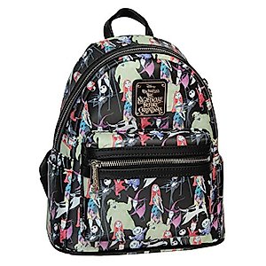 The Nightmare Before Christmas Allover Watercolor Character Print Mini Backpack
