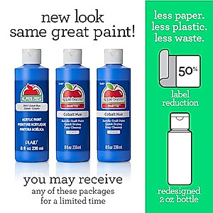 Apple Barrel Acrylic Paint in Assorted Colors (8 Ounce), 20404 Black- (Pack of 1)