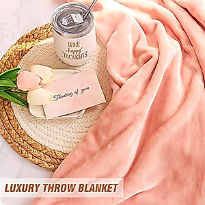 Self Care Gifts for Women, Thinking of You Unique Birthday Gifts, Get Well Soon Care Package with Luxury Flannel Blanket, Christmas Relaxing Spa Gift Box Basket for Her Sister Best Friends Mom