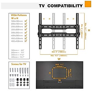 5Rcom Rolling / Mobile TV Cart with Wheels for 32 to 55 Inch LCD LED 4K Flat Curved Screen Vertical TVs-Height Adjustable Screen Tilt Rolling TV Stand for 2 TVs with Laptop Shelf Holds Up to 132 lbs