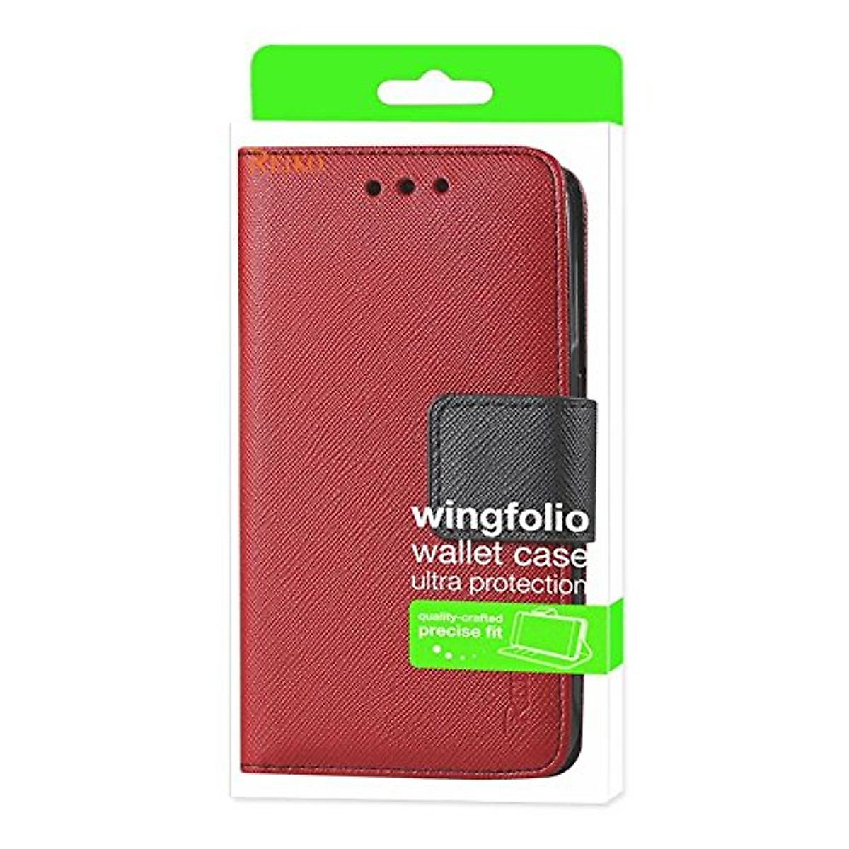 Reiko 3-in-1 Wallet Case for Samsung Galaxy J1(2016) - Retail Packaging - Red