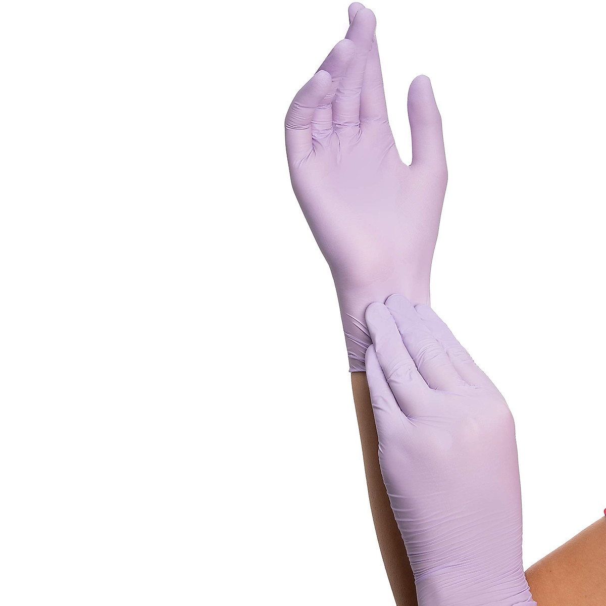 HALYARD LAVENDER NITRILE Exam Gloves, Powder-Free, Non-Sterile, 3.1 mil, 9.5 Inches, Lavender, Medium, 52818 (Box of 250)