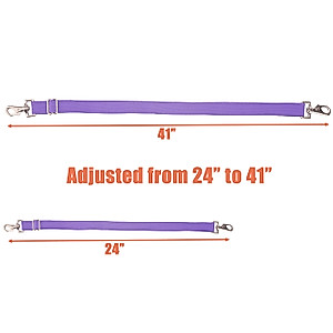 Pack of 6 Adjustable Length Elastic Leg Straps for Horse Blankets,Horse Blanket Sheet Replacement Elastic Leg Strap (6, 2Black+2Blue+2Purple)