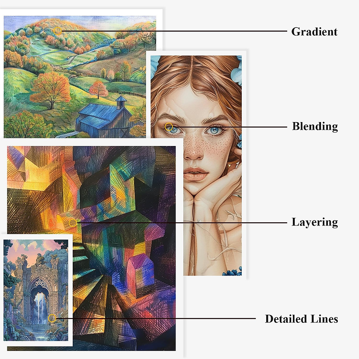 Easter Basket Stuffers for Teens, 12-Color Rainbow Pencils Set, Vibrant Multicolored Drawing Pencils for Adults & Artists, Professional Art Supplies for Coloring Books, Sketching & Illustration.