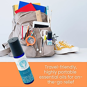 BRAIN ZAP Aromatherapy Roll On (12ml) for Energy, Focus, Mental Clarity, and Inspiration |Mood Lifting Citrus, Mint and Herbal Fragrance |Natural Study Aid | Birthday Gift | Wellness Stocking Stuffer