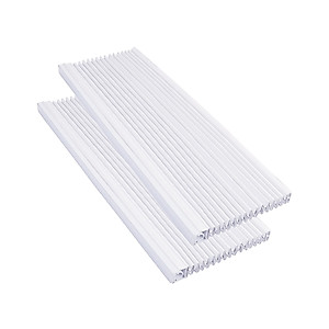 Forestchill Window Air Conditioner Side Panel with Double Layers, Upgraded Insulation AC Side Panels for Window AC Unit, Fits Up to 17" H x 10" W, Pack of 2, White
