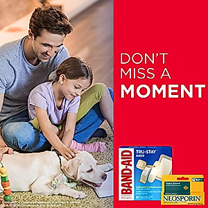 Band-Aid Brand Tru-Stay Sheer Strips Adhesive Bandages for First Aid and Wound Care, Assorted Sizes, 80 ct