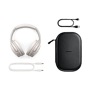 Bose QuietComfort 45 Noise Canceling Bluetooth Headphones (White Smoke)
