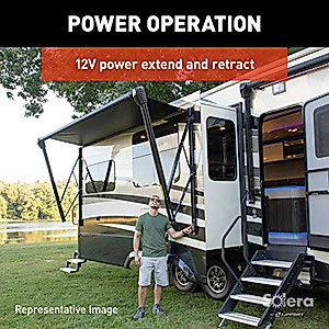 Solera 12V Smart Arm 69" Awning Hardware Kit for 5th Wheels, RVs, Travel Trailers, Power Extend and Retract, Safety Lock Button, Weatherproof - 759517