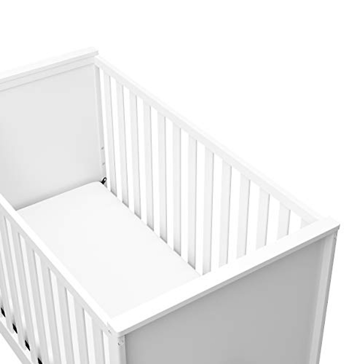 Graco Melbourne 3-in-1 Convertible Crib (White) – Converts from Baby Crib to Toddler Bed and Daybed, Fits Standard Full-Size Crib Mattress, Adjustable Mattress Support Base