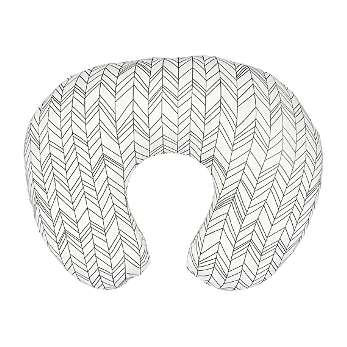 Nursing Pillow Covers for Baby Girl, 2 Pack Nursing Pillow Slipcovers for Breastfeeding Moms, Soft and Stretchy Safely Breastfeeding Pillow Cover for Infant(Black)