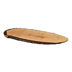 Boska Holland Cheese Board, European Ash Wood w. Polished Surface, Natural Bark, 22" x 8", Taste Collection
