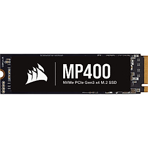 Corsair MP400 4TB M.2 NVMe PCIe x4 Gen3 SSD (Sequential Read Speeds of up to 3,480 MB/s, Write Speeds of up to 3,000 MB/s, High-Density 3D QLC NAND) Black