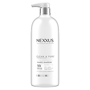 Nexxus Clean and Pure Clarifying Shampoo, With ProteinFusion, Nourished Hair Care Silicone, Dye And Paraben Free 33.8 oz