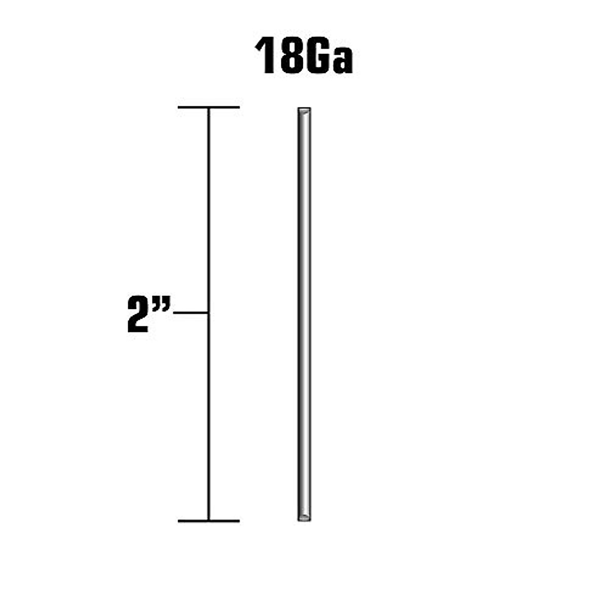 Metabo HPT Brad Nails | 2 Inch x 18 Gauge | Smooth | Electro Galvanized | 5,000 Count | 14108SHPT