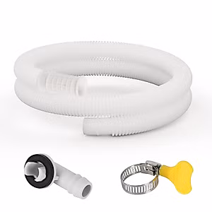 HOXHA Air Conditioner Drain Hose Kit Plastic Tubing for AC Condensate Flexible Durable Drain Hose for Mini Split AC Portable AC Washer Dishwasher Faucet, 5 Ft