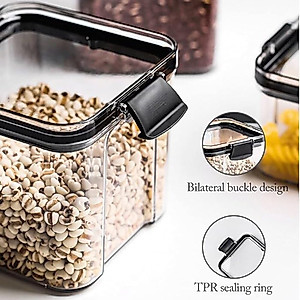 Airtight plastic container with lids to organize your kitchen - food storage container for freshness and convenience, Medium,3-Cups.